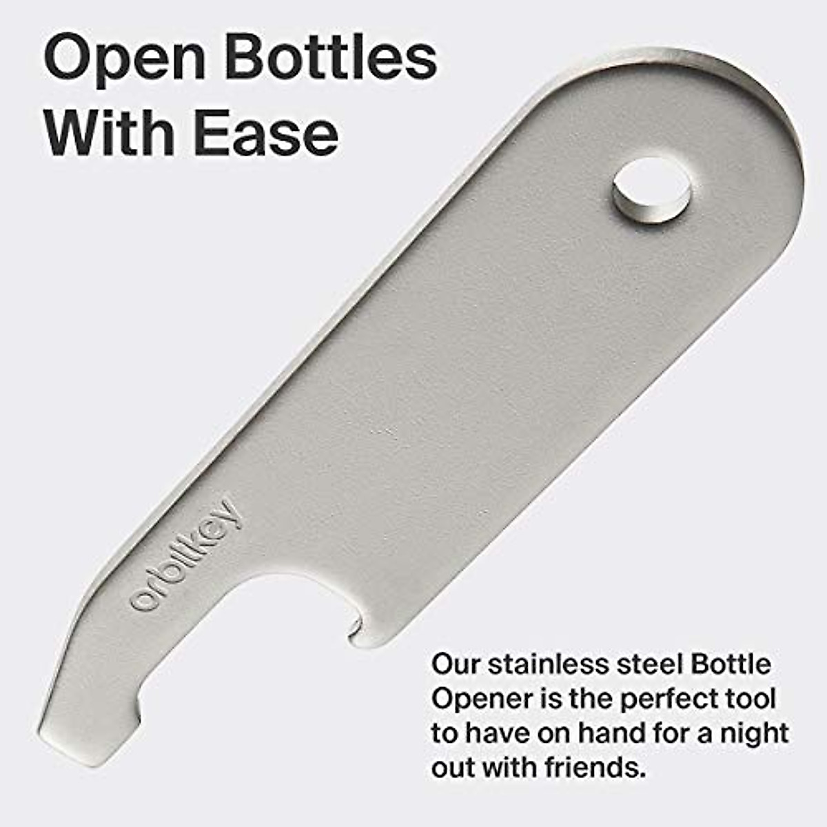 Orbitkey Bottle Opener for Key Organizer or Key Ring | Slim Profile Design, Easy to Take with You, Opens Bottles Everywhere | Compatible with Orbitkey Key Organizer & Key Ring