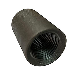 1/2" Thermometer Pipe Coupling for BBQ Pit , Steel, 1-1/2" Long