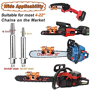 Chainsaw Sharpening Kit, Fast Chain Saw Shaperener Tool, Portable Chainsaw Sharpening Jig, Hand Crank Chainsaw Blade Sharpener, Electric Chainsaw File/Sharpener Accessories for All Kinds of Chain Saws
