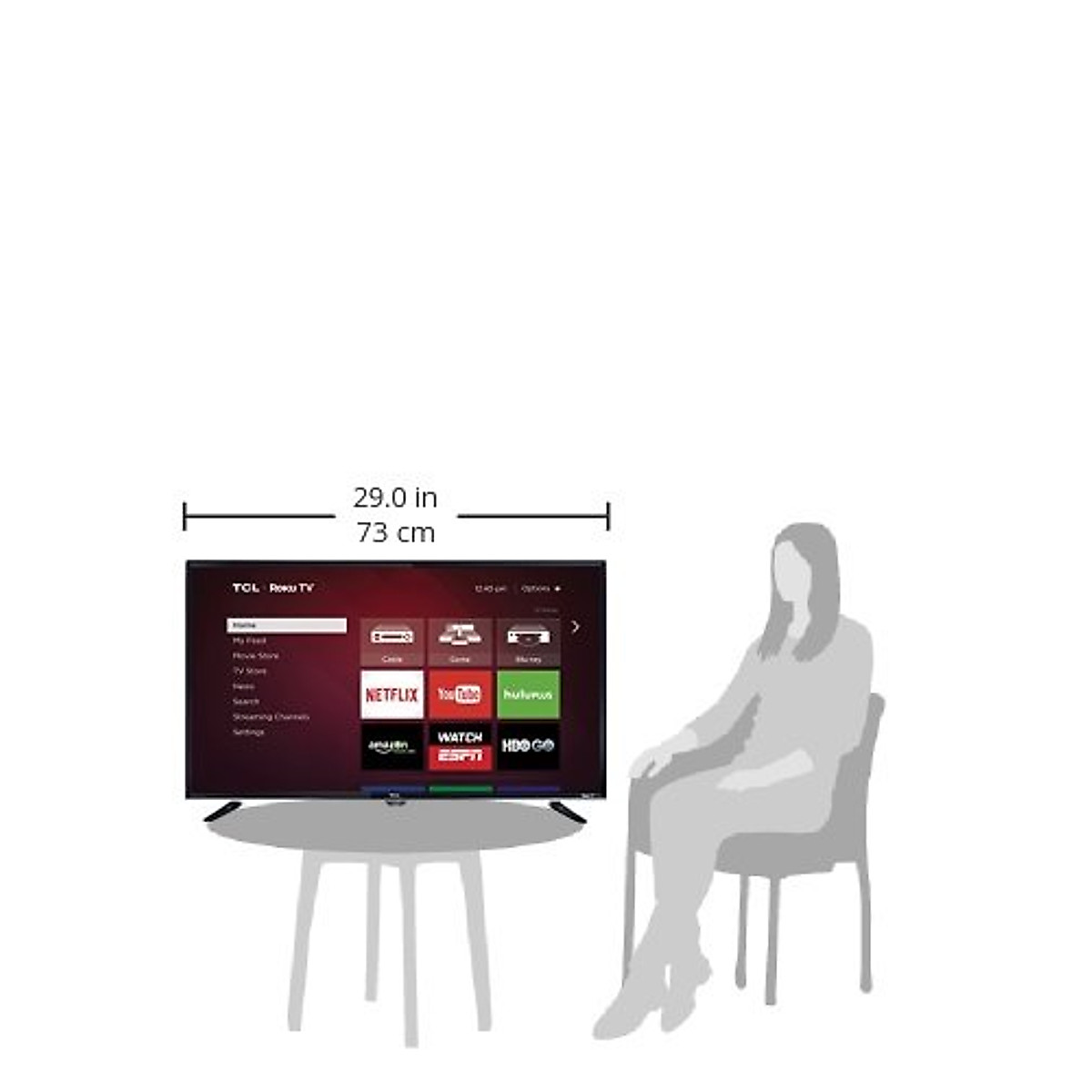 TCL 32S3800 32-Inch 720p Roku Smart LED TV (2015 Model)