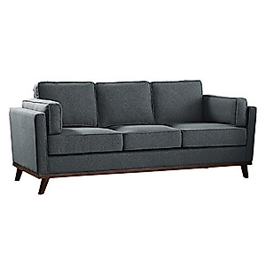 Homelegance 84", Gray Bedos Fabric Upholstered Sofa
