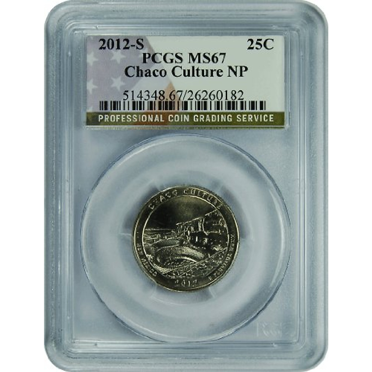 2012 S Chaco Culture National Park Quarter BM PCGS MS-67