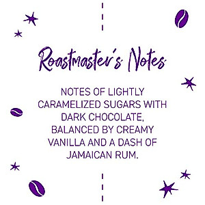 Joffrey's Coffee - Caramel Mudslide, Flavored Coffee, Artisan Medium Roast, Arabica Coffee Beans, Caramel, Dark Chocolate, Vanilla, & Rum Flavor, Brew or French Press, No Sugar (Whole Bean, 16 oz)