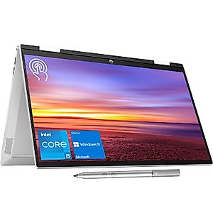 HP Pavilion x360 2-in-1 Laptop, 15.6" FHD IPS Touchscreen, 12th Gen Intel Core i5-1235U, 16GB RAM, 1TB PCIe SSD, Webcam, Backlit Keyboard, FP Reader, Wi-Fi 6, Stylus Pen, Windows 11 Home