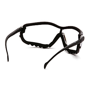 Pyramex Safety V2G Readers Eyewear, Black Strap/Temples, Clear +2.5 Anti-Fog Lens, Black Frame/Clear Anti-fog +2.5 Lens