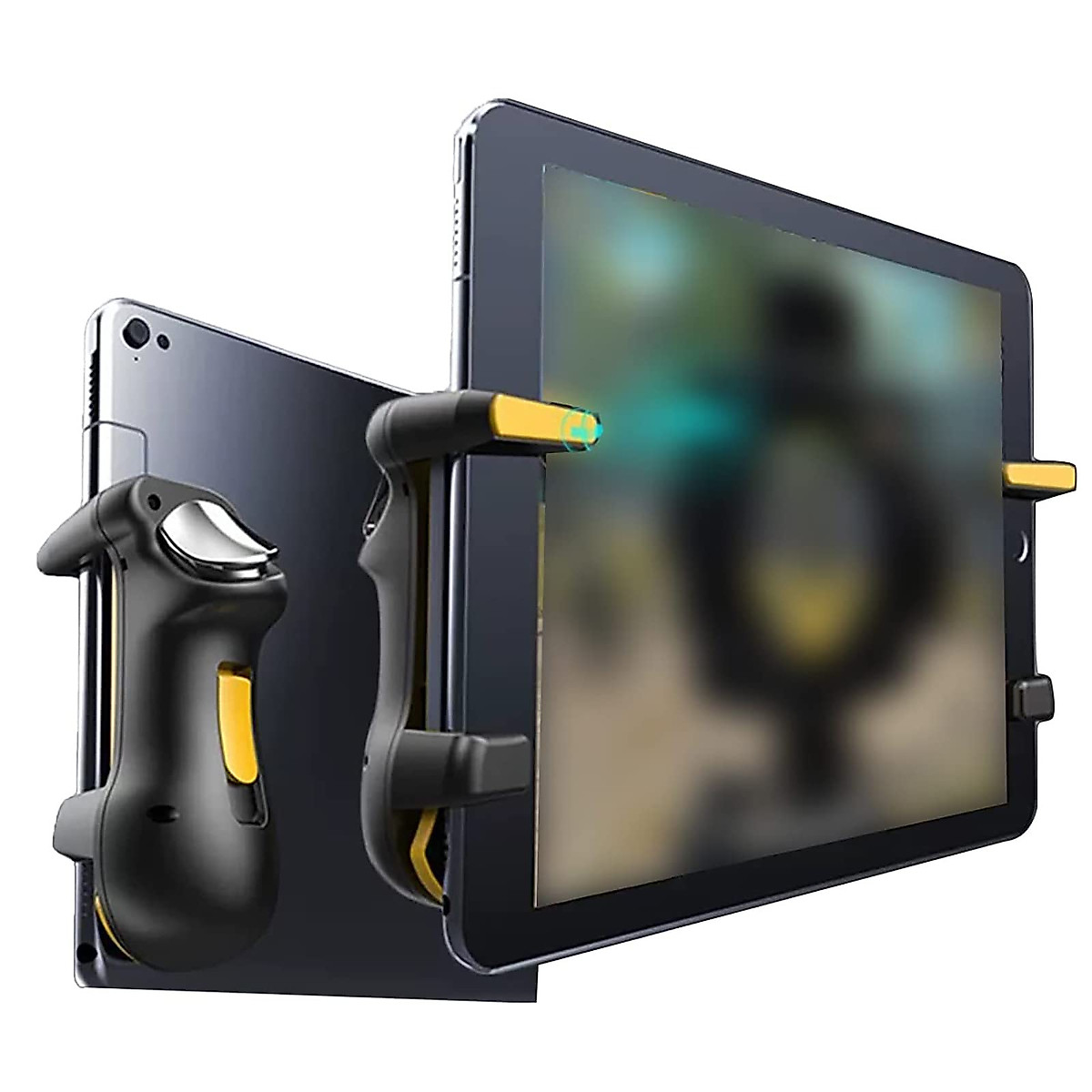 VLUOO Game Trigger Joystick for Tablet, Adults Kids Universal Tablet Game Triggers for IPad, Variable Frequency Tablet Controller for Games