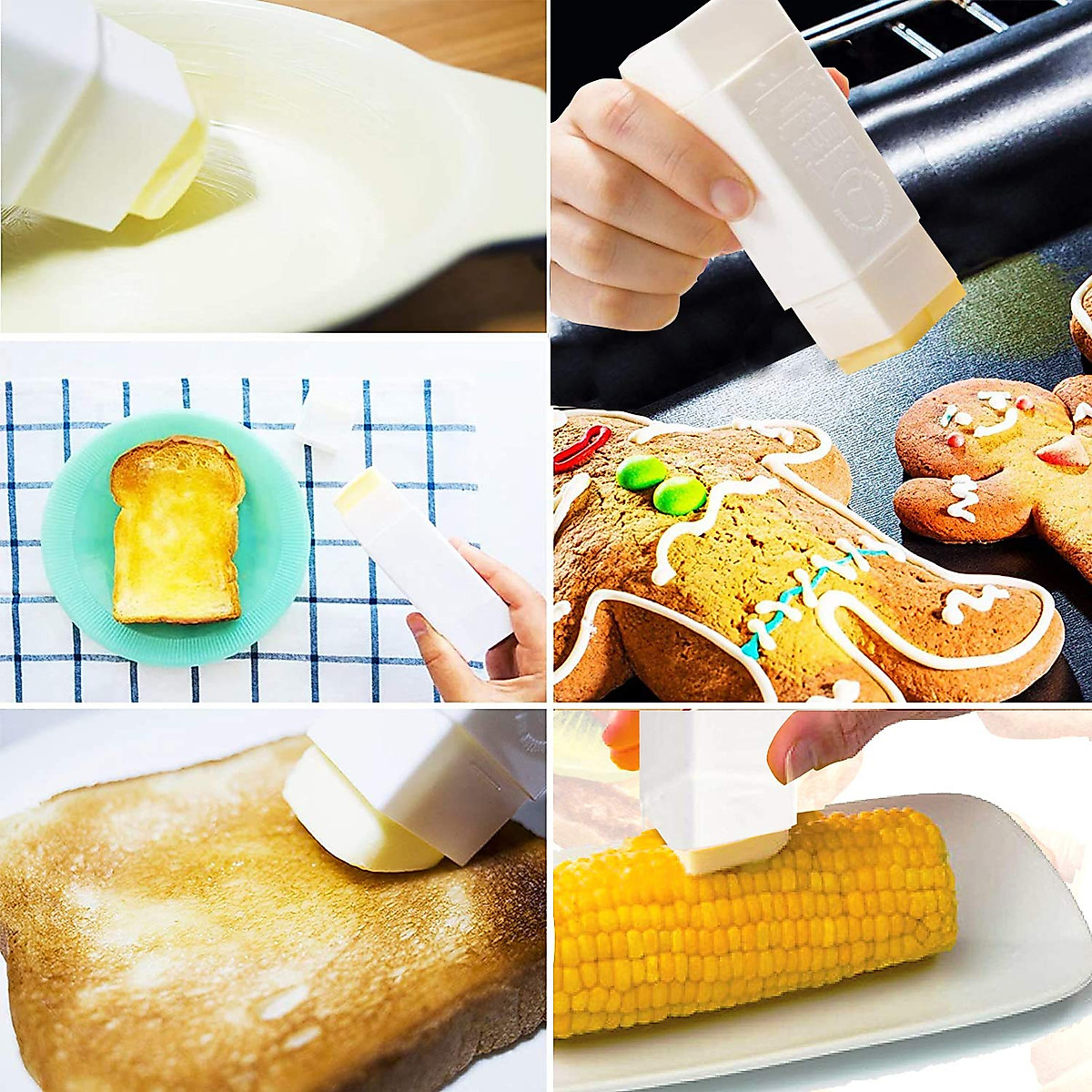 Lantsang Butter Stick Holder, Butter Spreader dispenser with cover, Standard Butter Dish Keeper container for Corn Pancakes Waffles Bagels Toast, Dishwasher Safe