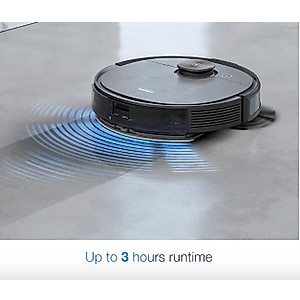 ECOVACS ROBOTICS - DEEBOT T8 AIVI Vacuum & Mop Robot with Advanced Laser Mapping and AI Object Recognition & Avoidance - Black(Renewed)