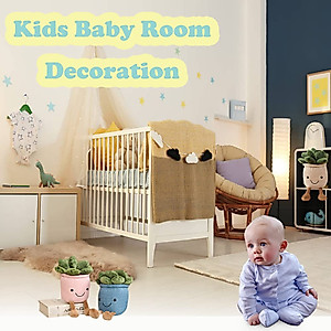 CHELEI2019 9.8" White Succulent Potted Plush,Funny Xmas Stuffed Succulent Plant Toy Gifts