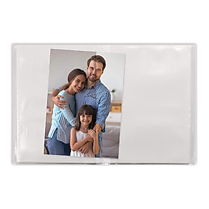 24 Photo Mini Photo Album, 4 x 6 Inch, Pack of 5, Clear View Cover, by Better Office Products, Holds 24 Photos, 5 Pack