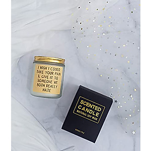 Lavender Scented Candle - Get Well Soon Gifts for Women After Surgery - Get Well Gifts for Women - Feel Better, Divorce, Grieving, Condolence, Sorry for Your Loss, Cancer Gifts for Women