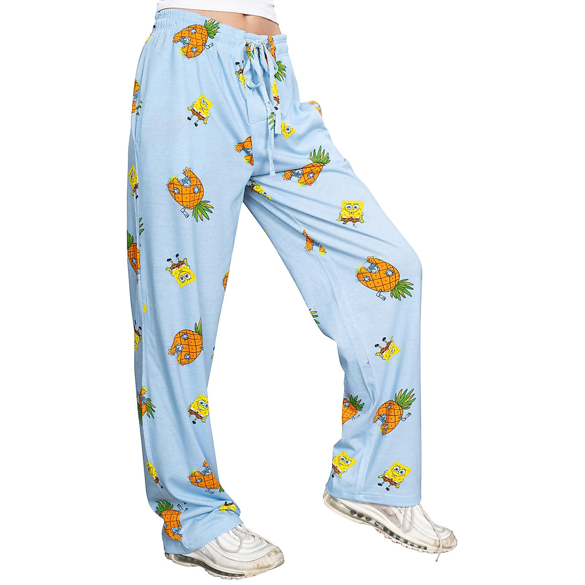 Mad Engine Spongebob Squarepants Pineapple House Lounge Pants - X-Large - Cartoon Pajama Pants - Christmas Pajama Pants - Funny PJ Pants