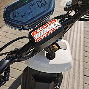 HMDZMR Anti-Theft GPS Tracking Sticker Set, Car Vehicle Stickers with GPS Tracking Warning, Self Adhesive Car Decals for Bicycle Car Truck Trailer Vehicle Safety Bumper (6Pcs)