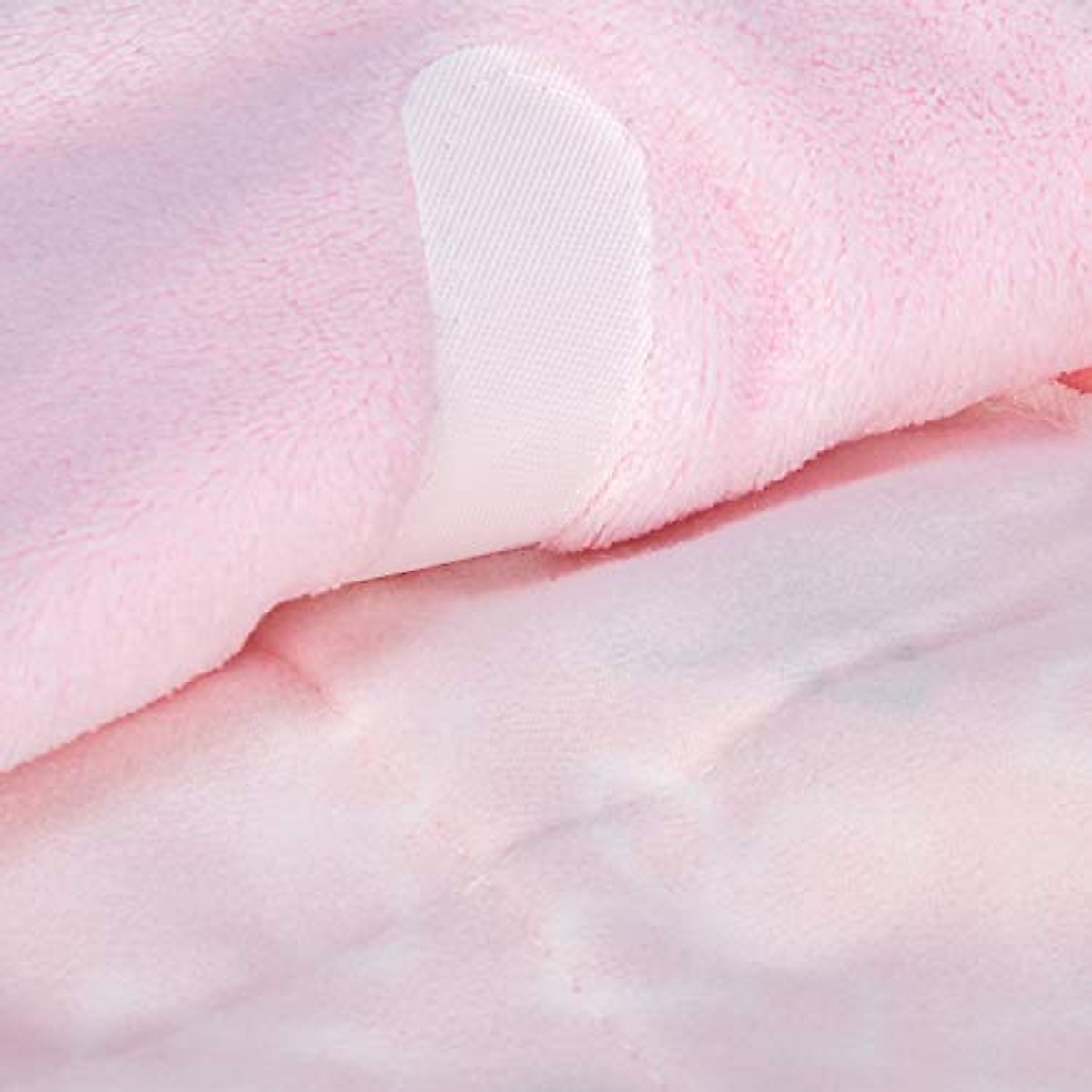 WONDER MIRACLE Fluffy Swaddle Blanket for Newborn Baby Girl or boy, Soft Thick Cozy Warm Coral Fleece Fuzzy Sleeping Bag for Crib, Stroller, Travel, Outdoor (Pink Lucky Clover)