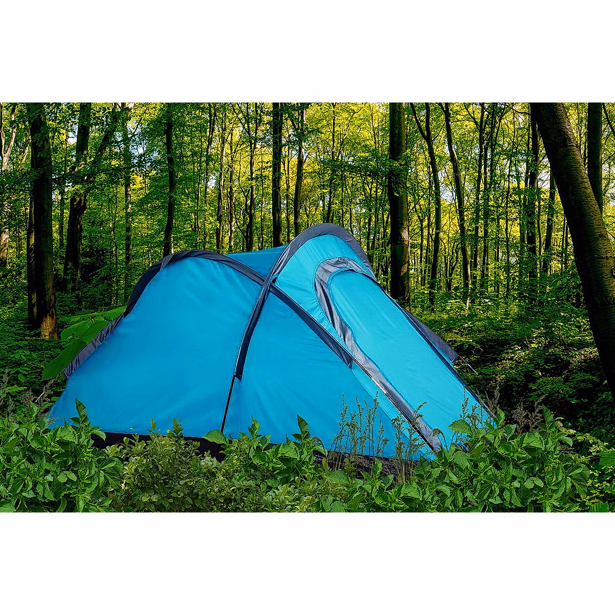 Alvantor Camping Tent Outdoor Warrior Pro Backpacking Light Weight Not Waterproof Family Tent Pop Up Instant Portable Compact Shelter Easy Set Up (PATENT PENDING), Teal, 83” x 55” x 42”H (9013)