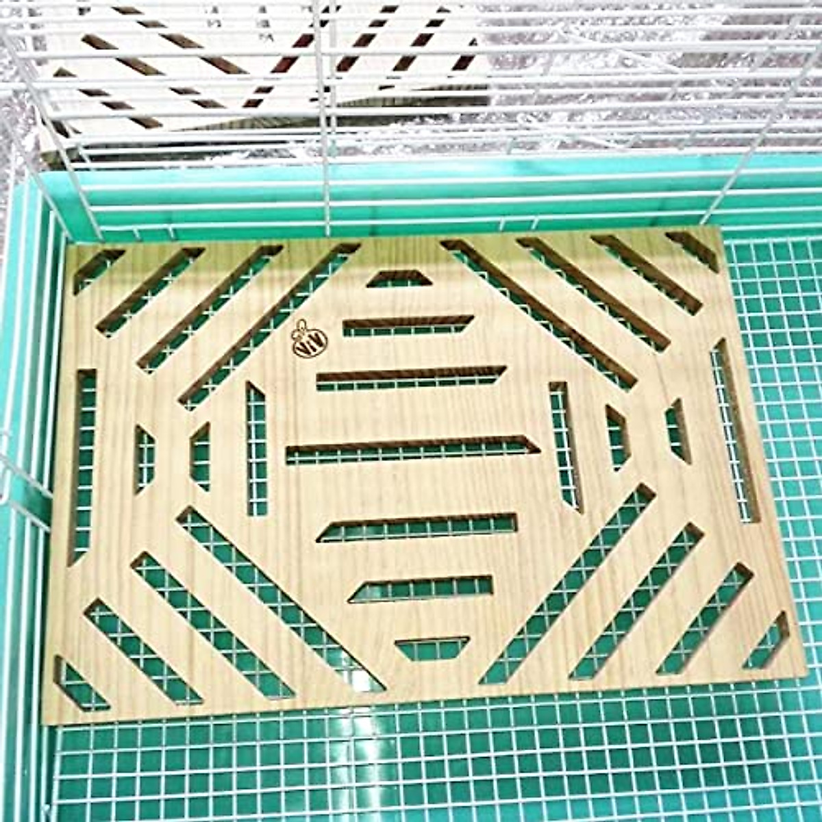 Litewoo Rabbit Scratching Pad Molar Board Natural Wooden Rabbit Teeth Chew Toys for Bunny Chinchilla Guinea Pig Rabbit Antiskid Edible Natural Wood Board