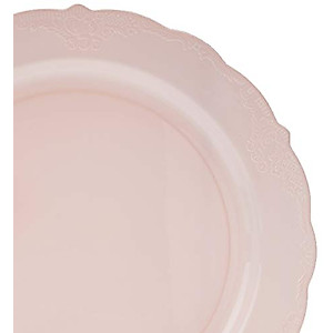 VINTAGE COLLECTION TABLEWARE, 10 Dinner Plates, Blush