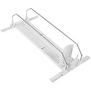 Kichvoe Vending Machine Supermarket Shelf Pusher 300-310MM Beverage Shelf Glide Fridge Bottle Can Organizer Drinks Organizer for Fridge Refrigerator Bottle Can Organizer White