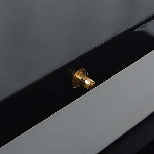 WHOPBXGAD Extendable Dining Table,Restaurant Counter, Kitchen Table, Easy to Assemble Suitable for Small Spaces, Flats, Bars, Restaurants,High Gloss Black