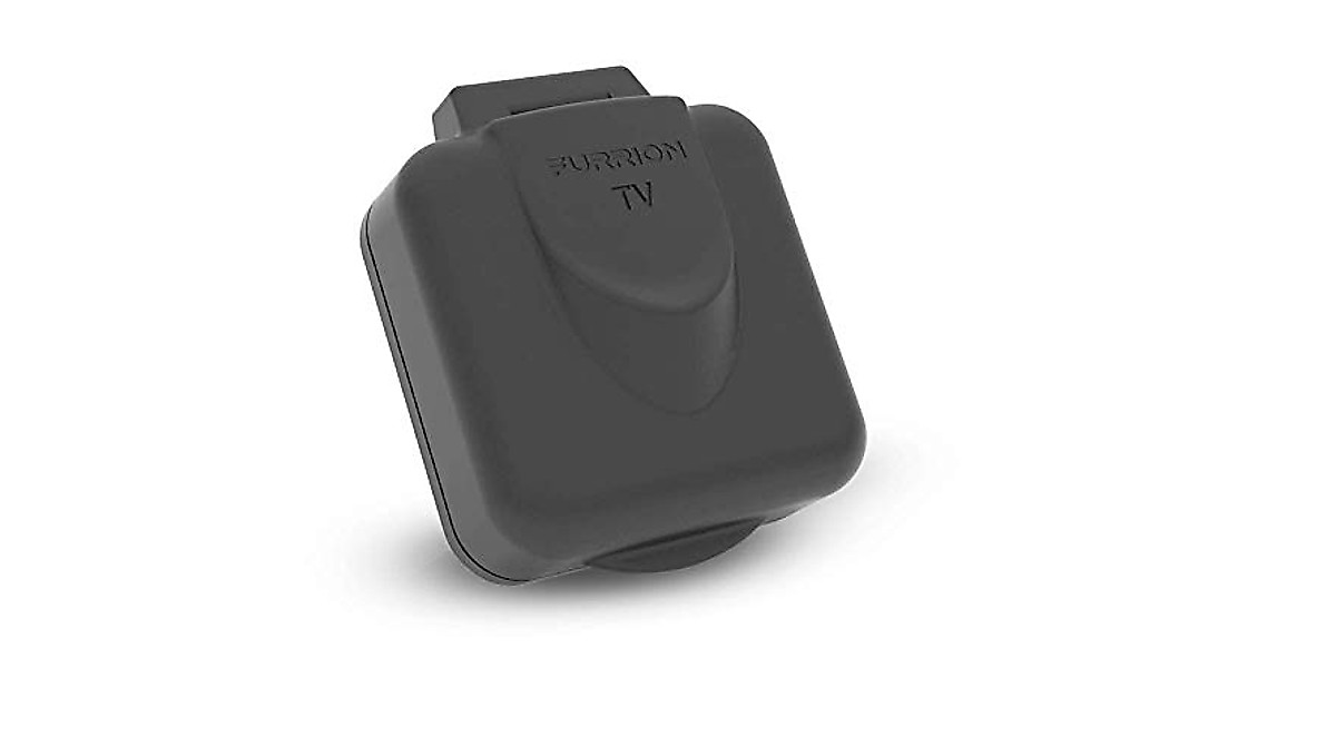 Furrion Mini TV/SAT Inlet Square - Marine-Grade Weatherproof Coax Connector