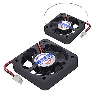 2 PCS Brushless Cooling Fan, Icstation DC Cooling Fan 50mm x 50mm x 10mm 5010 12V 2 Pin Fan 0.1A for 3D Printer Computer Case Fan