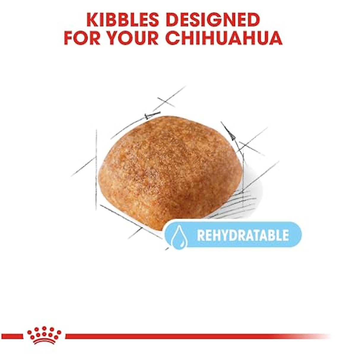 Royal Canin Chihuahua Adult 8+ Breed Specific Dry Dog Food for Senior Dogs, 2.5 lb. bag