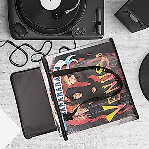 Evelots 3 Pack LP Vinyl Record Storage Bag-Clear-Up 108 Albums-No Dust/Scratch