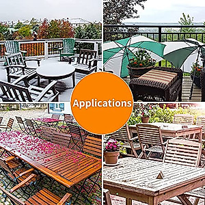 Patio Furniture Cover Waterproof Outdoor Furniture Cover for Patio Table and Chair, Heavy Duty Rectangular Patio Furniture Set Cover for Snow Protection Silver (120x120x74cm)