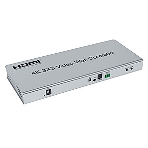 4K 3×3 Video Wall Controller(1x2/1x3/1x4/1x5/1x6/2x1/2x2/2x3/2x4/3x1/3x2/3x3/3x4/4x1/4x2/4x3/4x4) 4 TV Splicing Display Support 3840x2160/30Hz