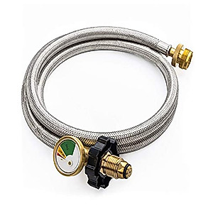 SHINESTAR Grill Cover for Coleman Roadtrip 285, LXE, LXX, and 225 Propane Grill, Comes with A 5FT Propane Adapter Hose with Gauge