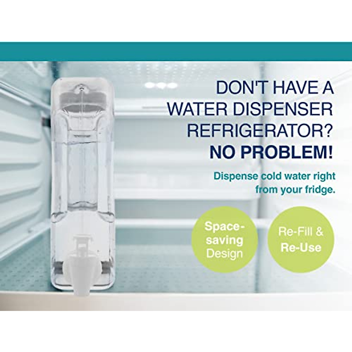 Arrow Home Products Cleara H2O Water Filtration System Replacement Includes 2-Filters and 1-Spigot, 2 Count (Pack of 1), White