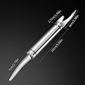Kids Quilt Rack 5 In 1 Multifunctional Line Fish Maw 304 Stainless Steel Peeler Fish Scale Remover Kitchen Fish Duck Intestine Cleaner 2pcs Stainless Steel Utensil Holder for (Silver, One Size)