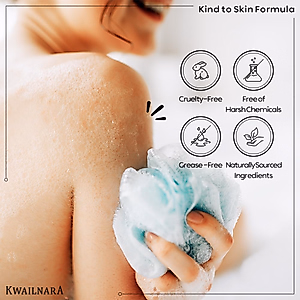 KWAILNARA Banana Milk Body Wash – Korean Body Wash with Banana Extract for Soft, Hydrated Skin 560 g / 19.75 oz.