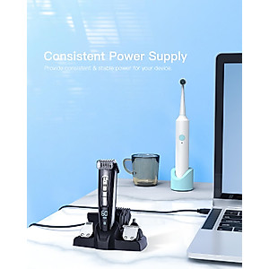 USB Charger Cable Fit for Hatteker-Cordless-Hair-Trimmer Pro Hair Clippers Beard Trimmer RFC-588 RFC-598 RFC-692 Shaver Razor Replacement Charging Power Cord