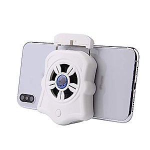 DDEHS Mobile Phone Cooler Portable Gaming Radiator Universal USB Interface Smartphone Cooling Pad for Game (Color : White)