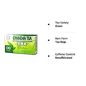 Gymnema Green Tea For Diabetics, No Caffeine