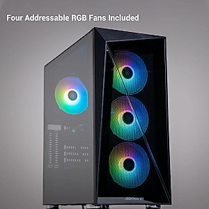 iBUYPOWER Pro Gaming PC Computer Desktop - SlateMR 1004 (Intel Core i3-10105F 3.7GHz, Nvidia GeForce GTX 1650 4 GB, 8GB DDR4, 480 GB SSD, RGB Fans, WiFi Ready, Windows 11 Home)