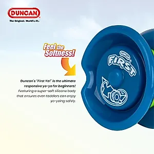 Duncan Toys First Yo! - Best Beginner Yo-Yo for Kids, Responsive Yo Yo, YoYo Toy - Purple/Yellow