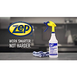 Zep Professional Sprayer Bottle - 32 oz (Case of 12) - HDPRO1 - Versatile Adjustable Nozzle Spray Bottles with a Fine Mist or Powerful Spray, Refillable Spray Bottle for Diluted Concentrate, Chemical