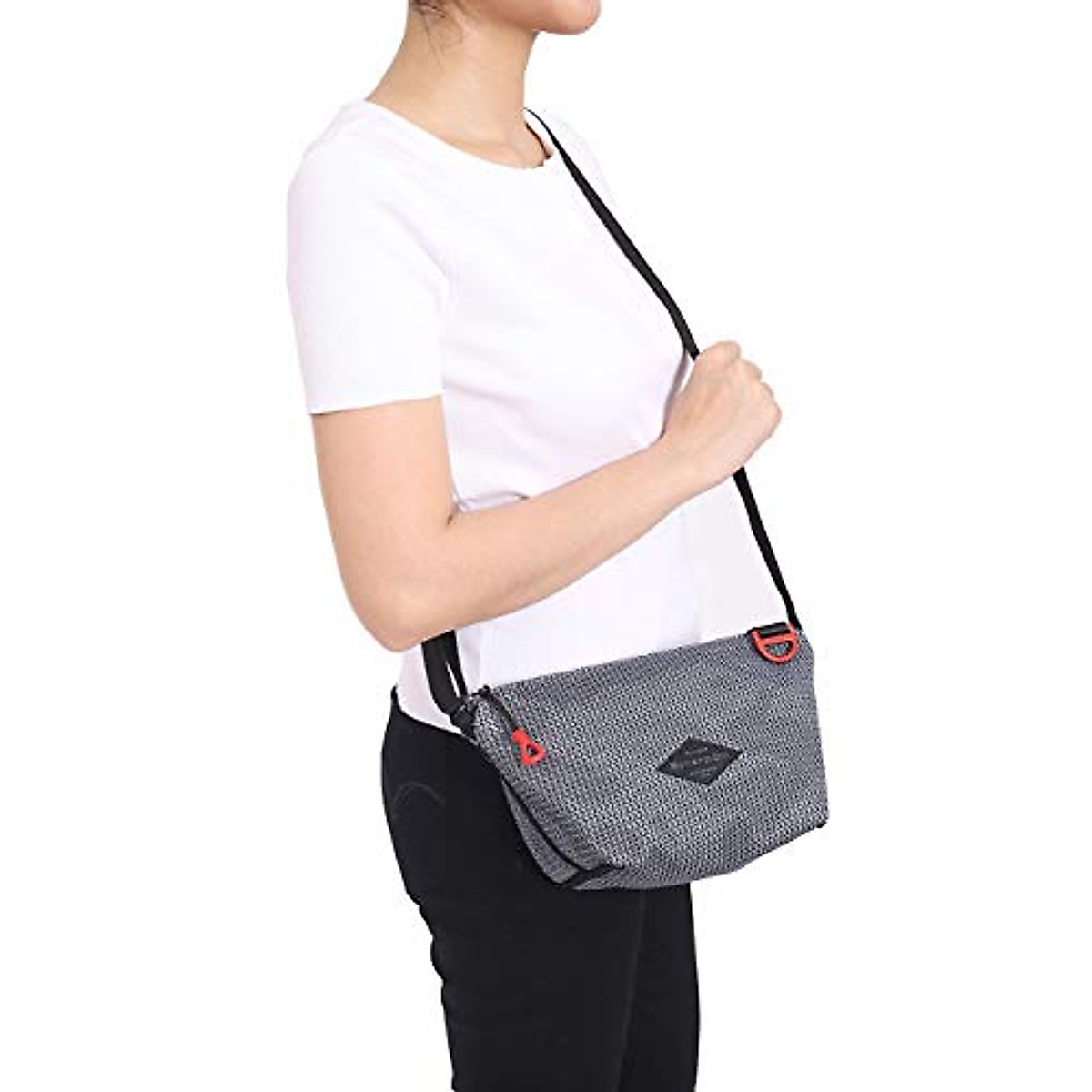 Sherpani Demi, Nylon Mesh Purse, Small Crossbody Purse, Cross Body Bag, Essential Shoulder Bag, Crossbody Bags for Women (Graphite)