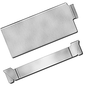 BSARTE Stainless Steel Rear Grease Gate/Guard/Dam, Grease Trap, Food Screen and Cooking Utensil Holder for Blackstone Camp Chef Flat Top Griddle and Other Grills, Barbeque Accessories