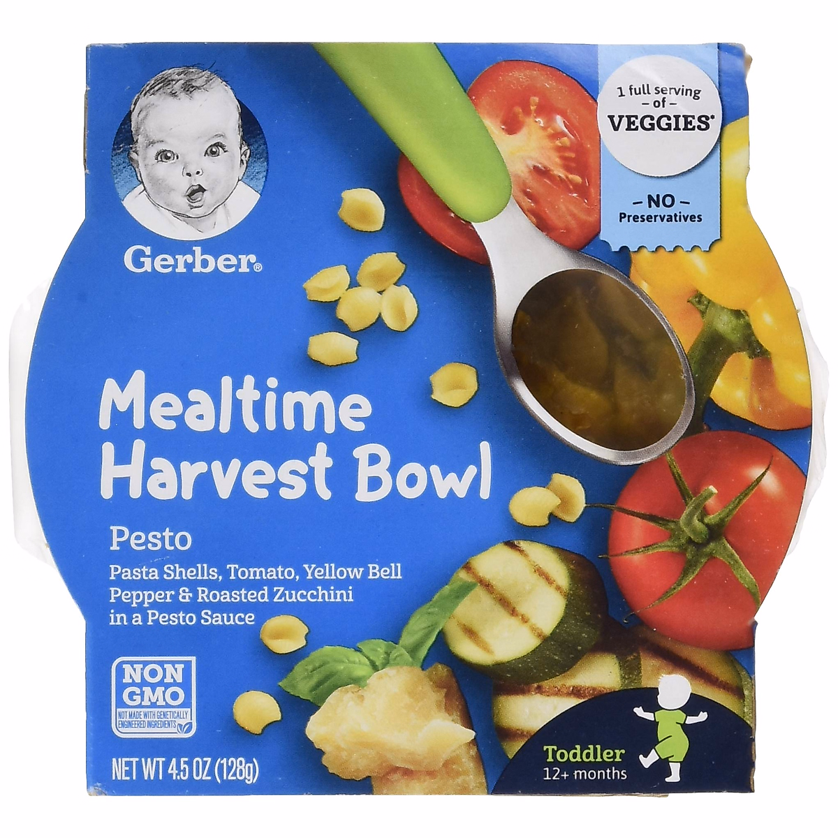 Gerber Mealtime Harvest Bowls, Pesto, 4.5 OZ