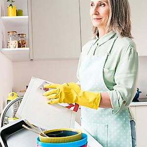 Whaline 6Pcs Christmas Swedish Dishcloths Red White Xmas Tree Snowflake Reindeer Kitchen Dish Towel Reusable for Christmas Winter New Year Baking Cooking, 6.7 x 7.7Inch