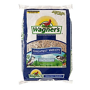 Wagner's 62059 Greatest Variety Blend Wild Bird Food, 16-Pound Bag & 13008 Deluxe Wild Bird Food, 10 lb Bag