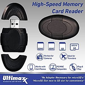 Ultimaxx Starter FUJIFILM INSTAX Mini EVO Hybrid Instant Camera Bundle (Brown): 32GB Ultra microSD Memory Card, High-Speed Memory Card Reader, Gadget Pen, Microfiber Cloth & More (8pc Bundle)