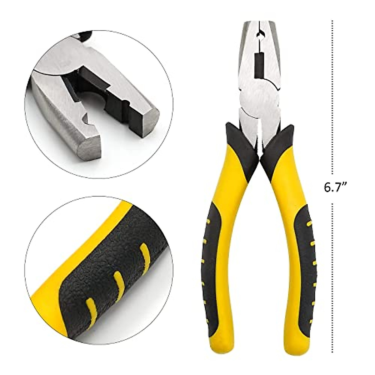 PAULOZYN 600PCS Wire Cage Clips and Wire Cage Pliers Kits, Pet Poultry Chicken Rabbit Bird Cage Building Installation Wire Cage Fasten Clips Buckle Pliers ​Tools