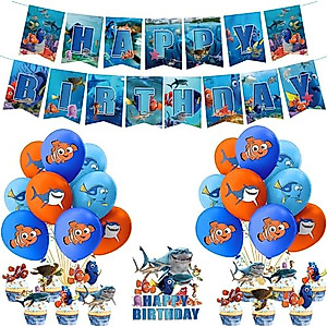 OULUN Birthday Party Supplies For Finding Nemo ,Nemo Theme Party Decoration