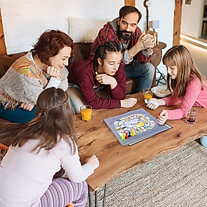 Gamie 10 Board Games Set, Classic Family Games for Kids and Adults, Includes 5 Double Sided Playing Boards with Backgammon, Chinese Checkers, Snakes and Ladders, Sorry, Draught, Racing, Chess and More