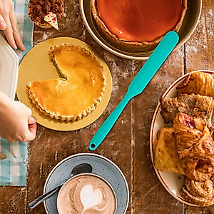 Shebaking Mini Silicone Spatula set Kitchen Utensils for Baking, Mixing Spoon Jar Spatula Nonstick Cooking Spatula One-piece Rubber Spatula set of 7