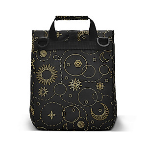 ALAZA Sun Moon Stars Space Lunch Bag Women Insulated Cooler for Men Kids Roll Top Leak Proof Tote Cooling Purse